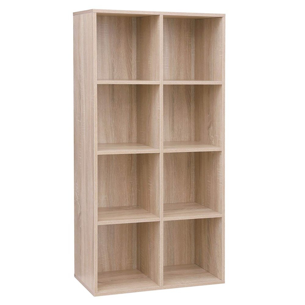Libreria Economica Scaffale con 8 Vani Colore Rovere
