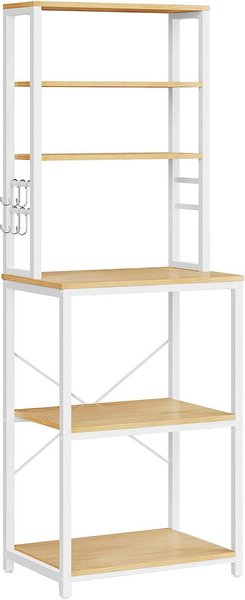 Scaffale Mobile da Cucina con Ripiani a Giorno Stile Scandinavo Stretto