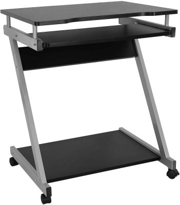 Scrivania Mini Postazione Pc per Smart Working Nera